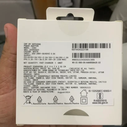 Nothing CMF 33W USB-C Power Charger with 6 month warranty